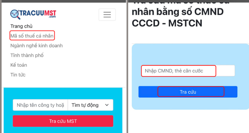 Tìm Mã Số Thuế Cá Nhân Bằng Số CMND, CCCD Nhanh 2023